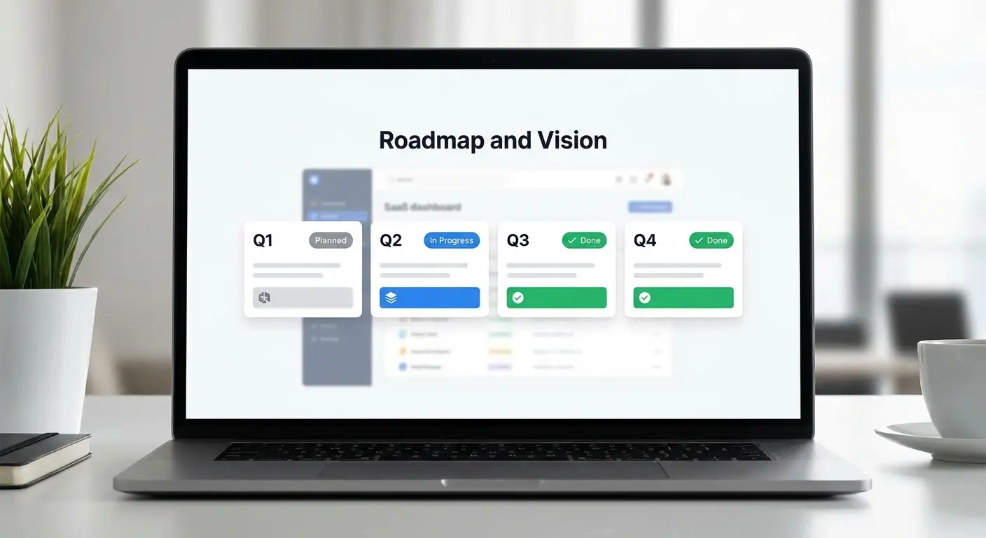 Cómo crear una página de Roadmap y Visión SaaS que convierta visitantes ...