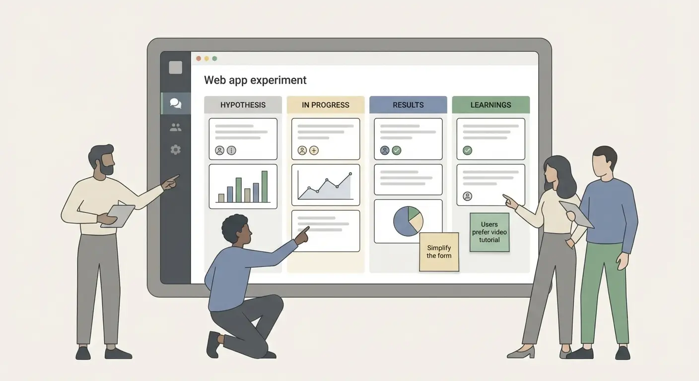 How to Create a Web App to Track Hypotheses and Learnings | Koder.ai